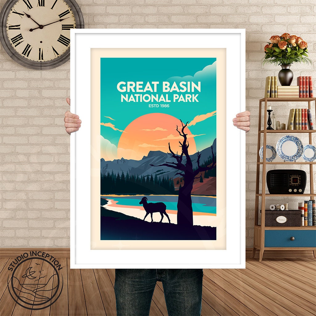 Great Basin National Park Poster Print Travel Poster - Etsy UK