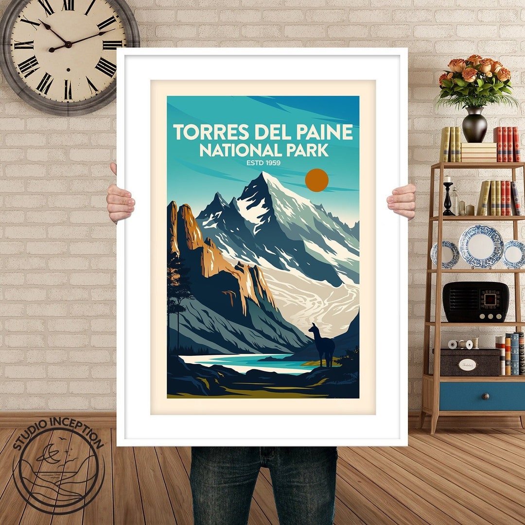 Torres Del Paine Poster Print Patagonia Print Chile Print Travel Print ...
