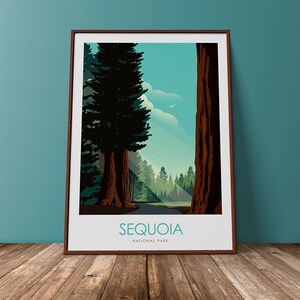 Sequoia National Park, US National Parks, Art, Poster, Print ...