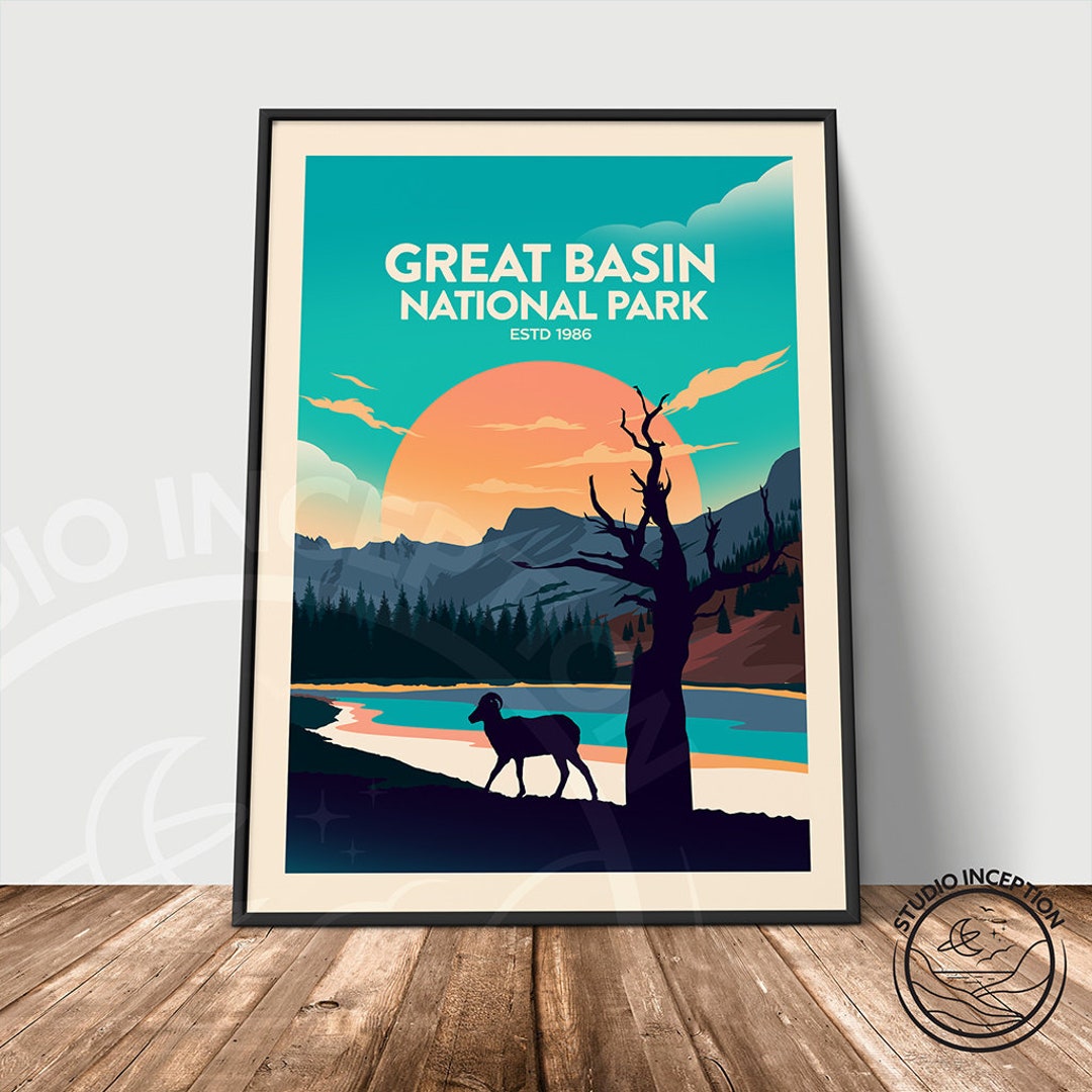 Great Basin National Park Poster Print Travel Poster - Etsy UK