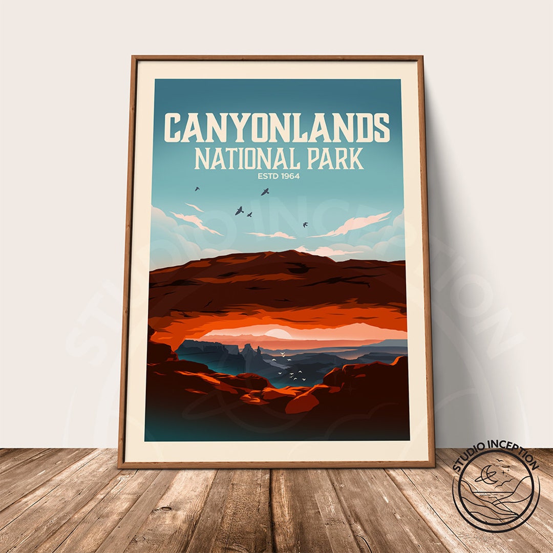 Canyonlands Print Utah Poster National Park Wall Art Print USA Poster ...