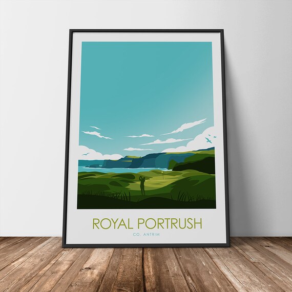 Royal Portrush Ireland Print Golf Print Ireland Poster Travel - Etsy ...