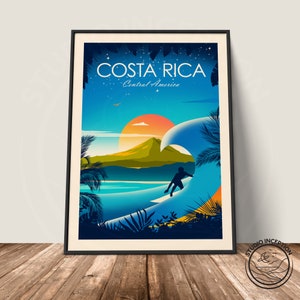 Costa Rica Print - Costa Rica Poster - Costa Rica Art - Costa Rica ...