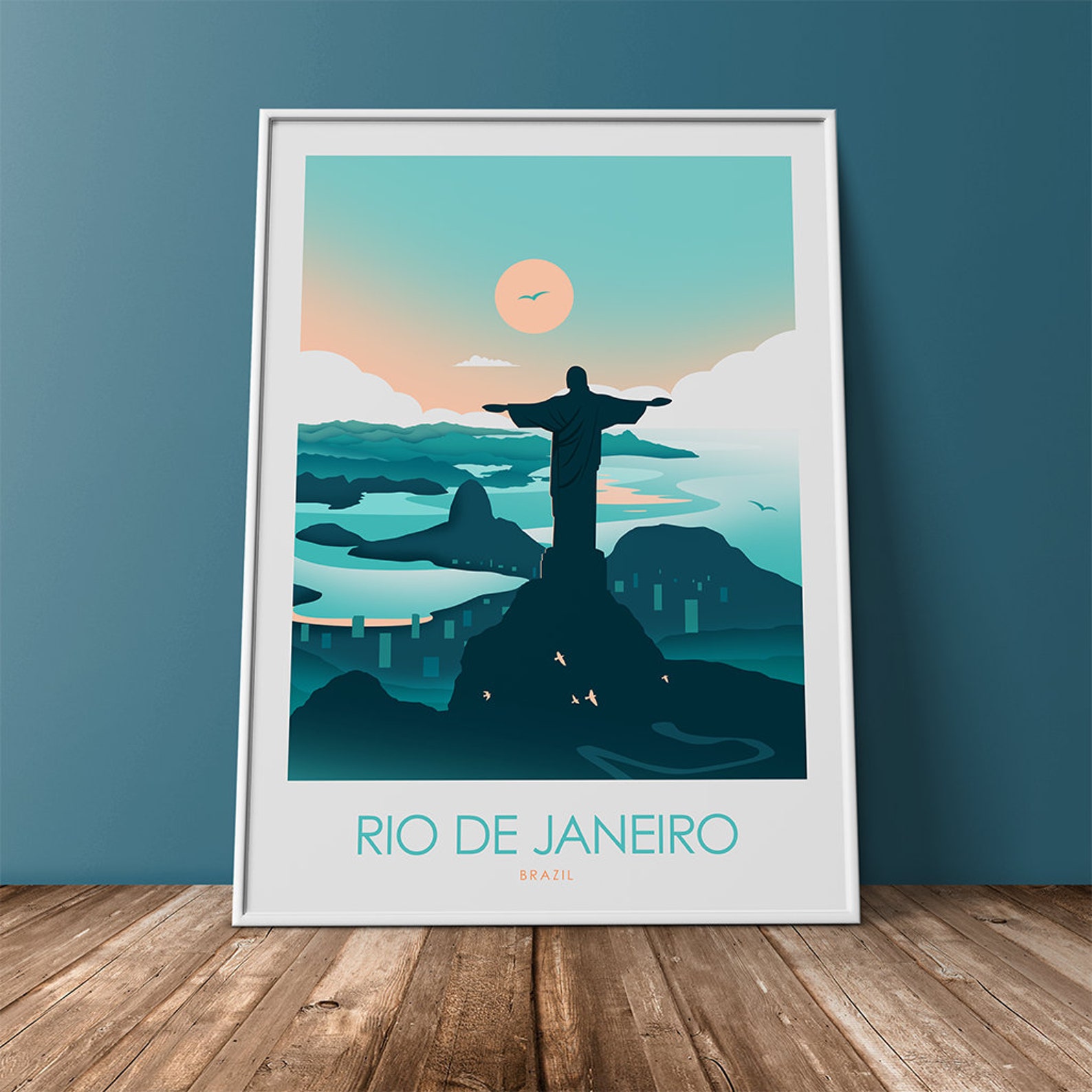 Brazil Print, Brazil Art Prints, Rio Travel Poster, Wall Art, Art Gift ...