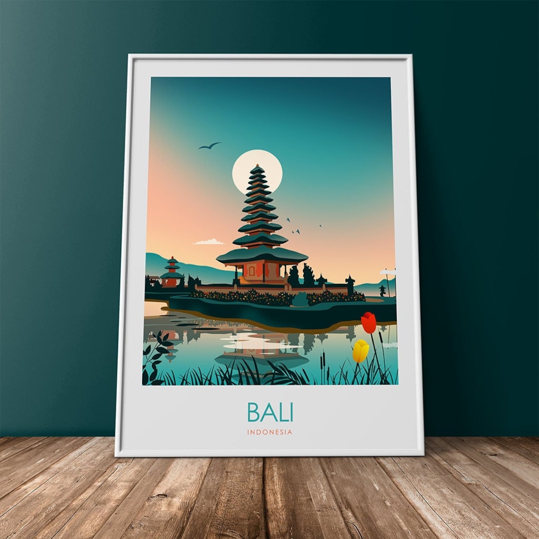 Bali Indonesia Art Print Bali Print Bali Poster Travel Poster, Print ...
