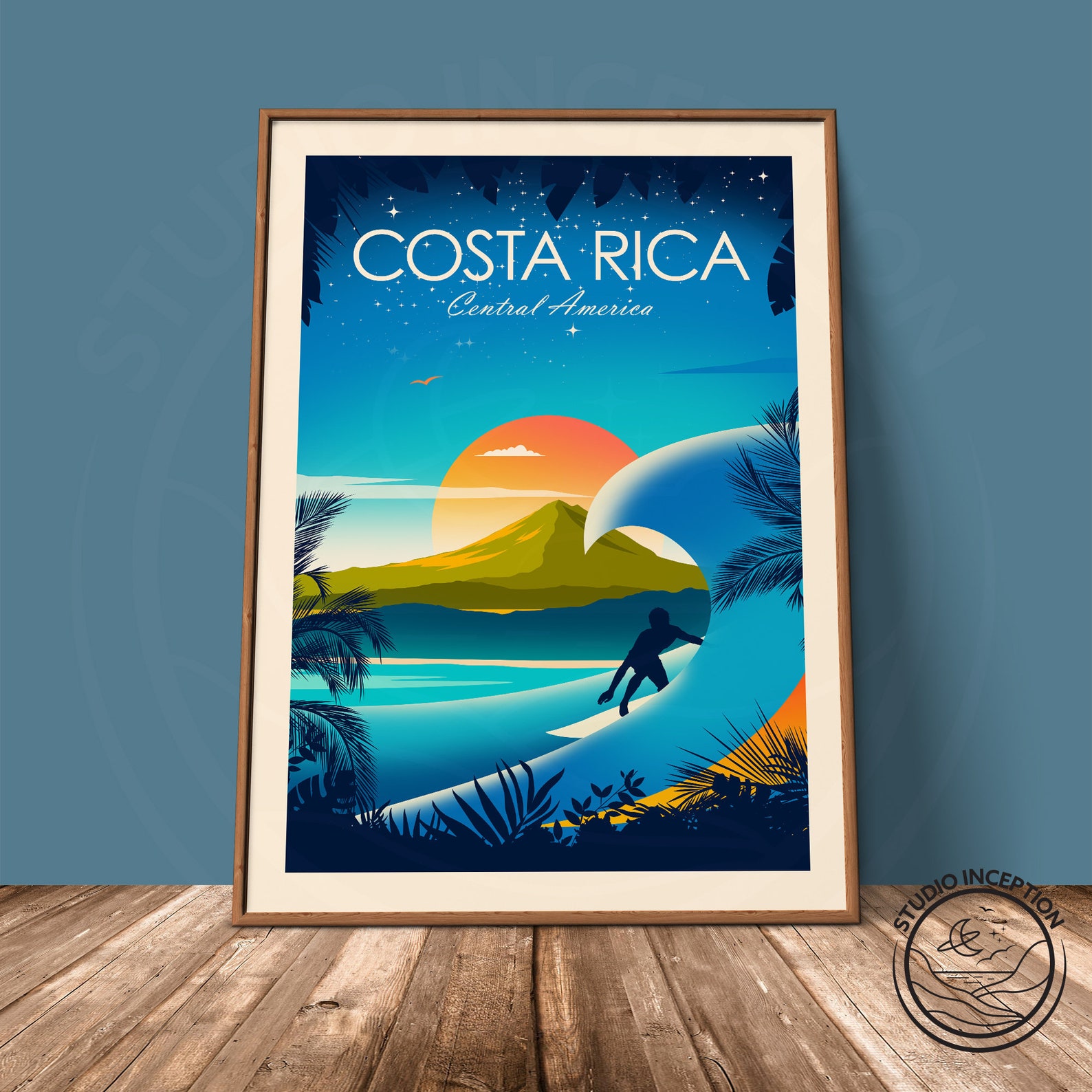 Costa Rica Print Costa Rica Poster Costa Rica Art Costa - Etsy