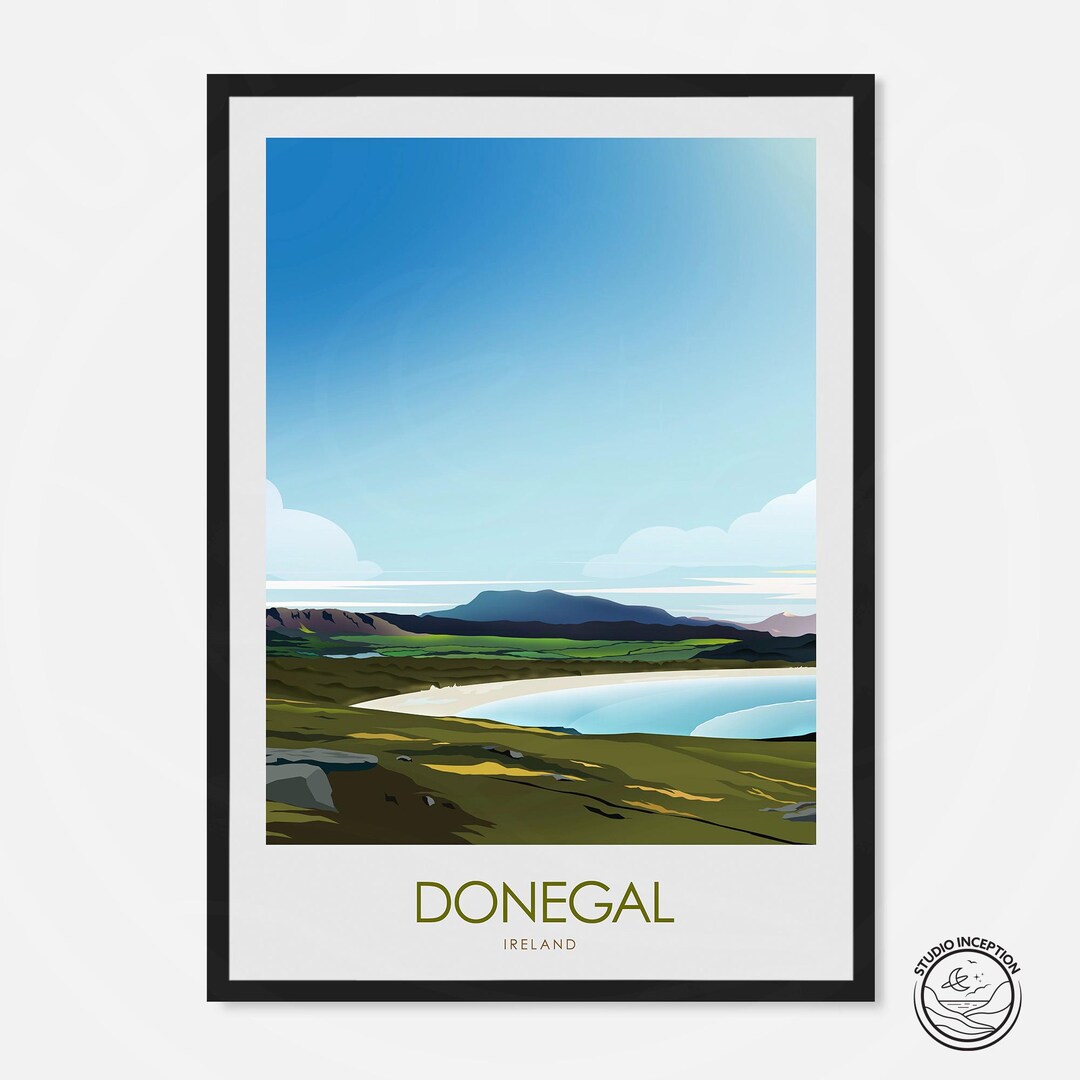 Donegal Print | Donegal Poster | Donegal Ireland | Dunfanaghy | Muckish ...