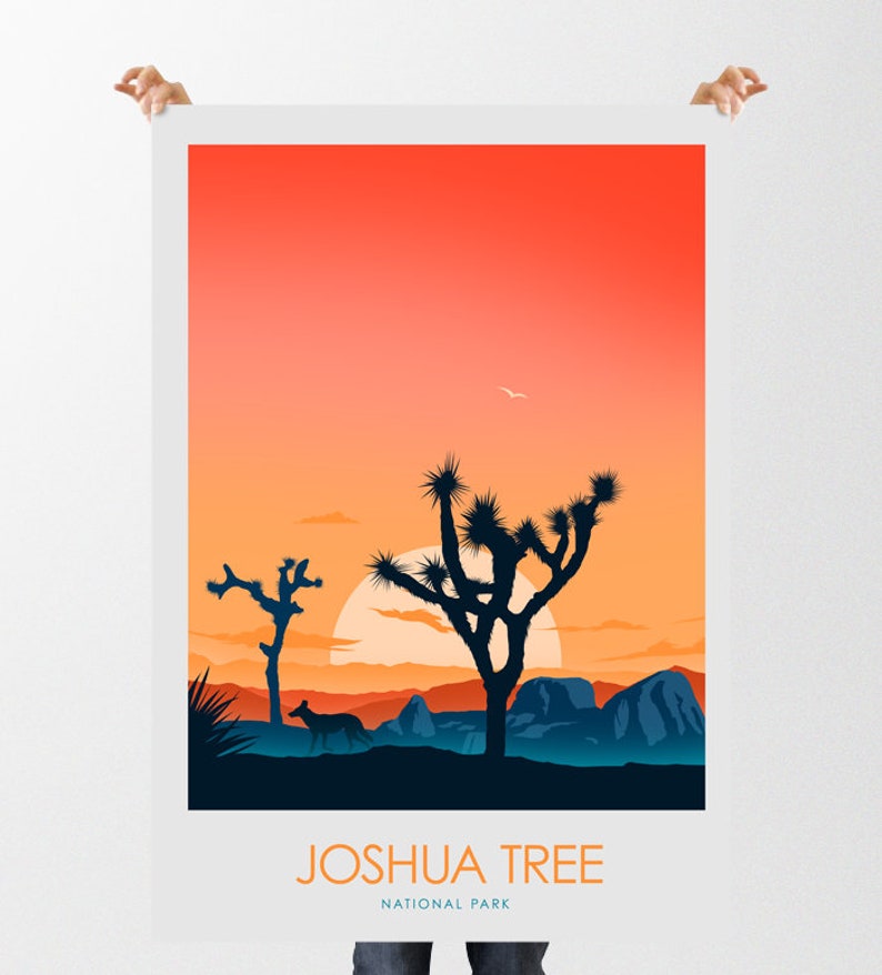 Joshua Tree Poster Minimalist Poster Decor Home Decor Wall Art - Etsy UK