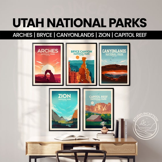 Digital Prints Capitol Reef Arches Zion National Park Utah Collage ...