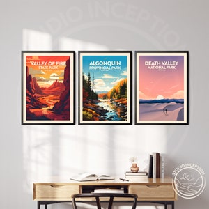 Algonquin Park Traditional Travel Print Algonquin Travel Poster ...