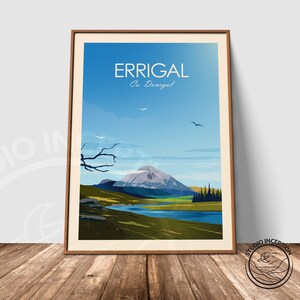 Donegal Errigal Ireland Travel Print | Donegal Poster - Etsy