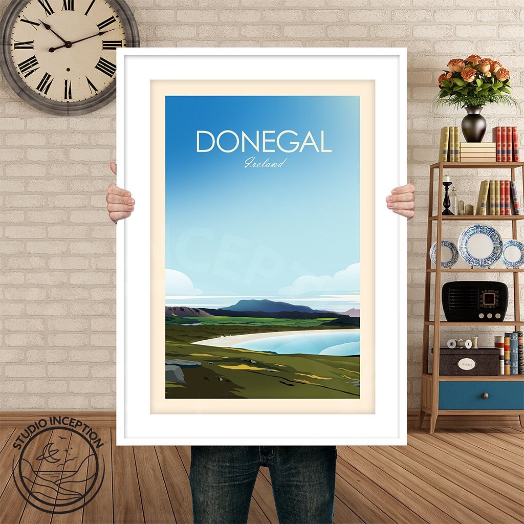 Donegal Art Print | Ireland Poster | Donegal Poster | Downings Print ...