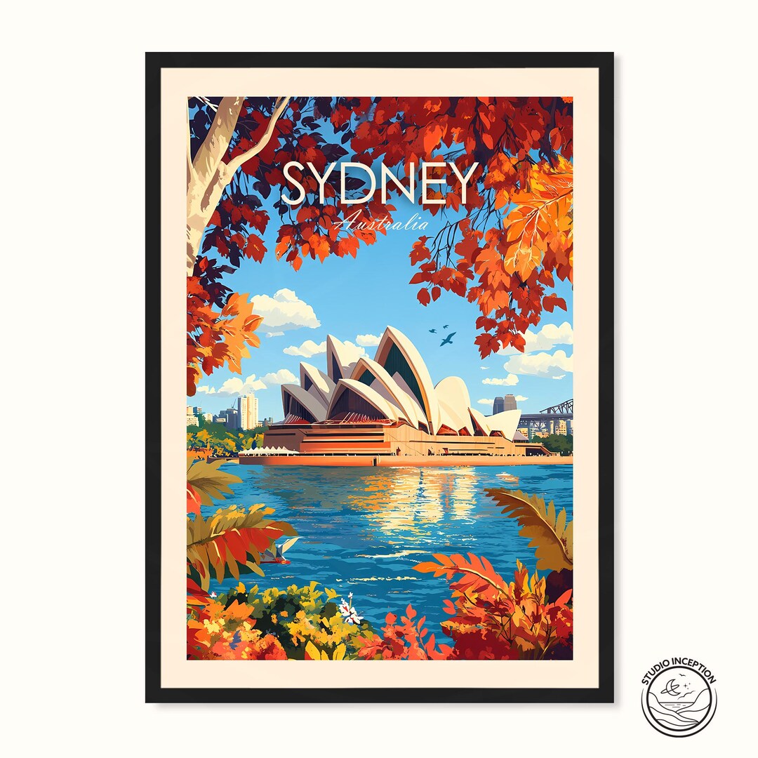 Sydney Australia Print, Sydney Opera House Wall Art Print, Sydney ...