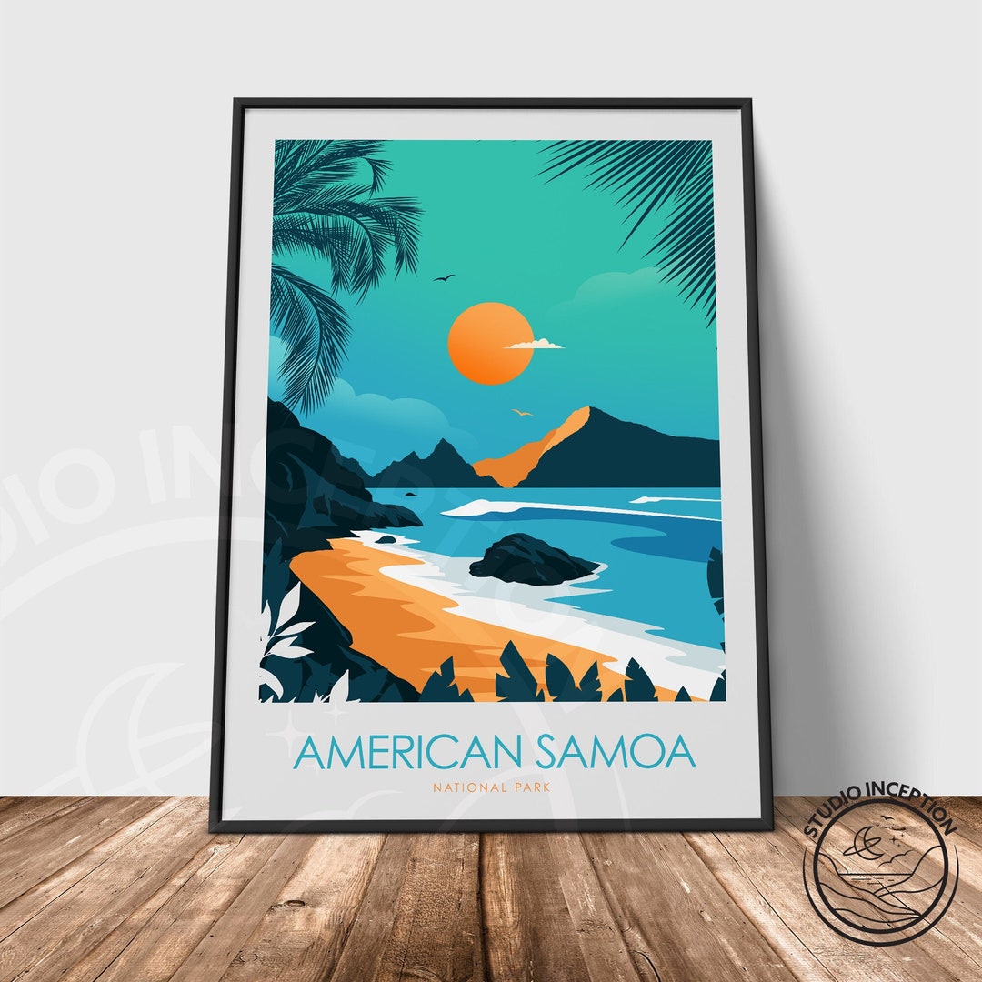 American Samoa Print National Park Print - Etsy
