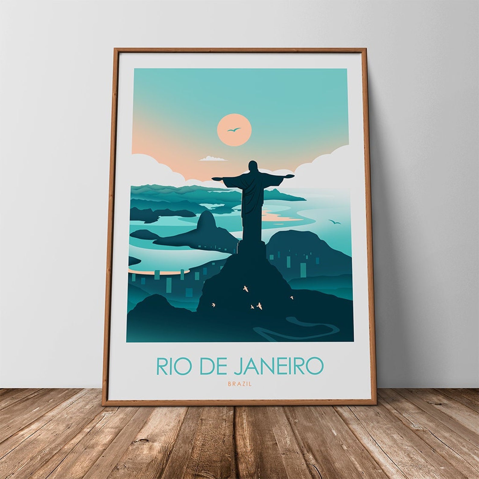 Brazil Print, Brazil Art Prints, Rio Travel Poster, Wall Art, Art Gift ...