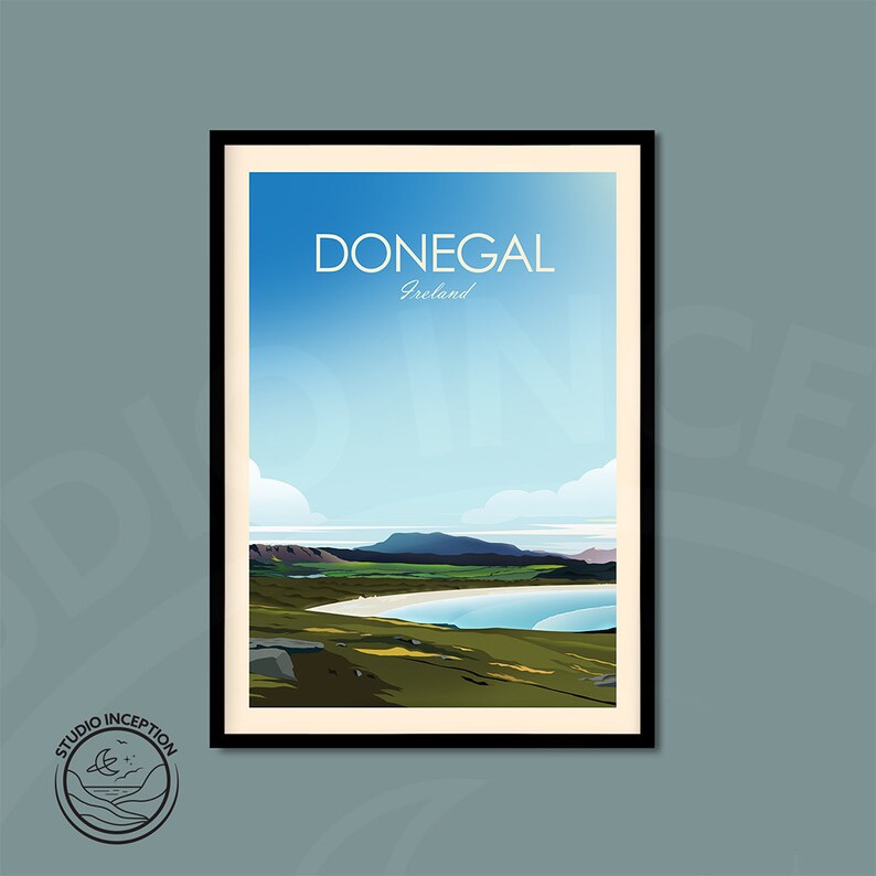 Donegal Art Print | Ireland Poster | Donegal Poster | Downings Print ...