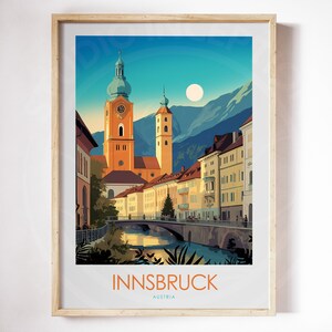 Innsbruck Print Austria Poster Travel Poster Home Decor Print, Austria ...