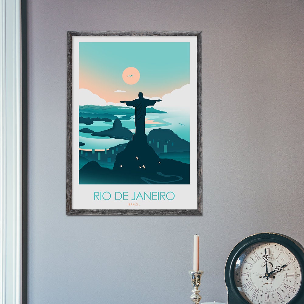 Brazil Print, Brazil Art Prints, Rio Travel Poster, Wall Art, Art Gift ...