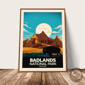 Badlands Poster Established Edition Traditional Style, National Park ...