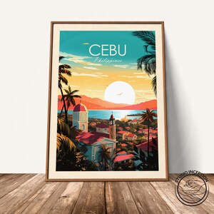 Cebu Print Poster, Philippines Wall Art, Gift, Asia Poster Print, Cebu ...