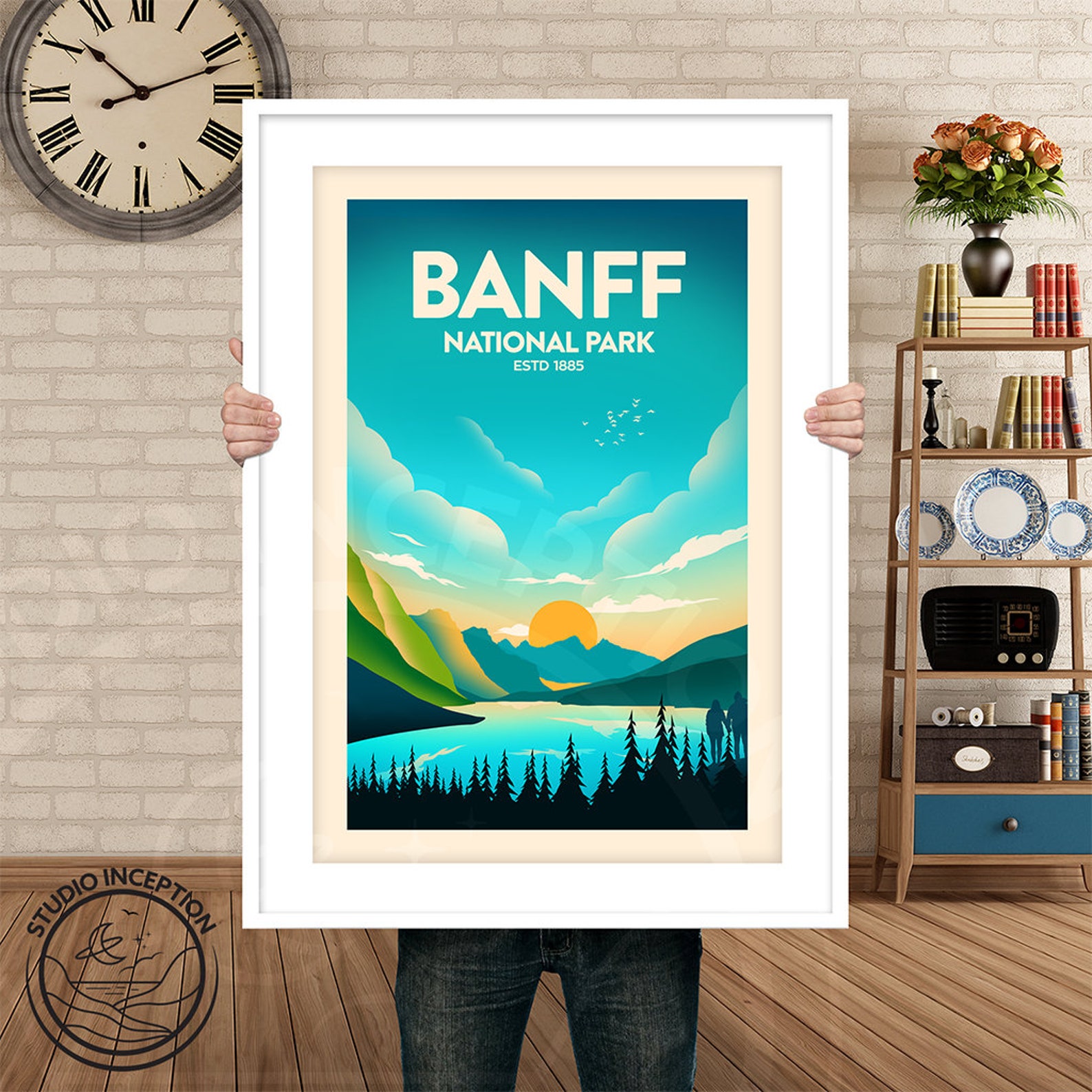 Banff National Park Print Poster Established edition | Etsy