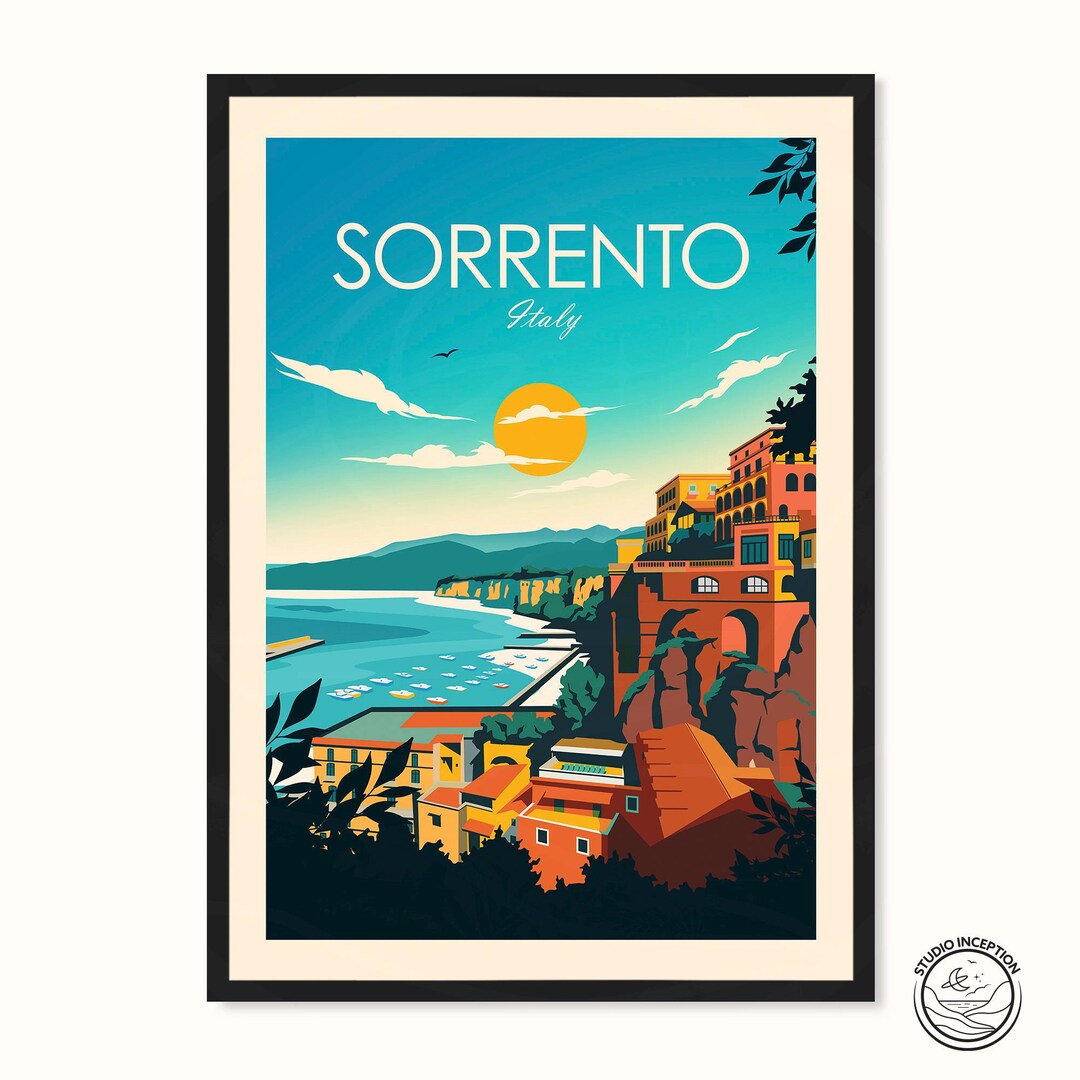 Italy Print - Italy Poster - Sorrento Print | Travel Poster | Travel ...