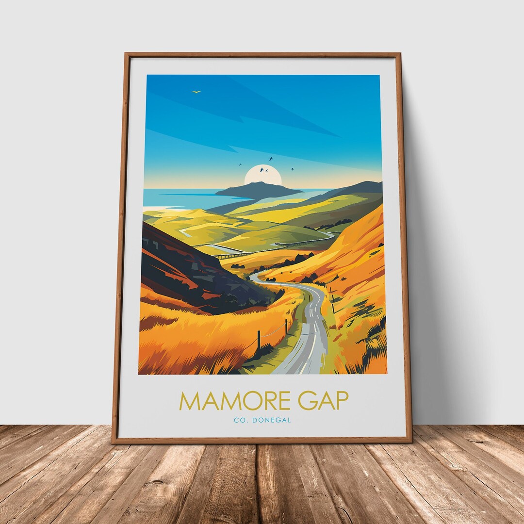 Mamore Gap Print Donegal Travel Poster Mamore Gap Poster - Etsy