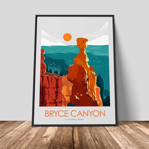 Bryce Canyon National Park Travel Poster by Anderson Design | Etsy