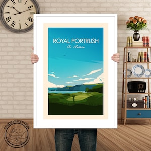 Royal Portrush Golf Course Print Northern Ireland Golf Poster Portrush ...