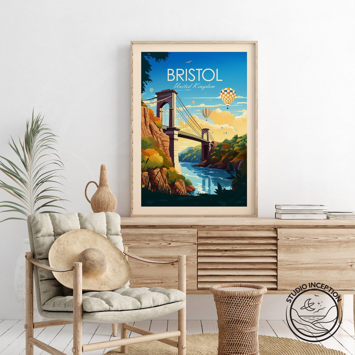 Bristol Clifton Bridge Print, Travel Poster, England Art, Travel Gift ...