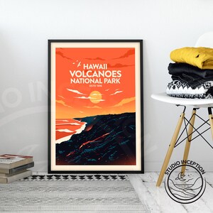 Hawaii Volcanoes National Park Print Hawaii Poster Print | Etsy