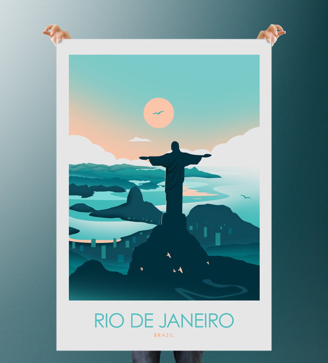 Brazil Print, Brazil Art Prints, Rio Travel Poster, Wall Art, Art Gift ...