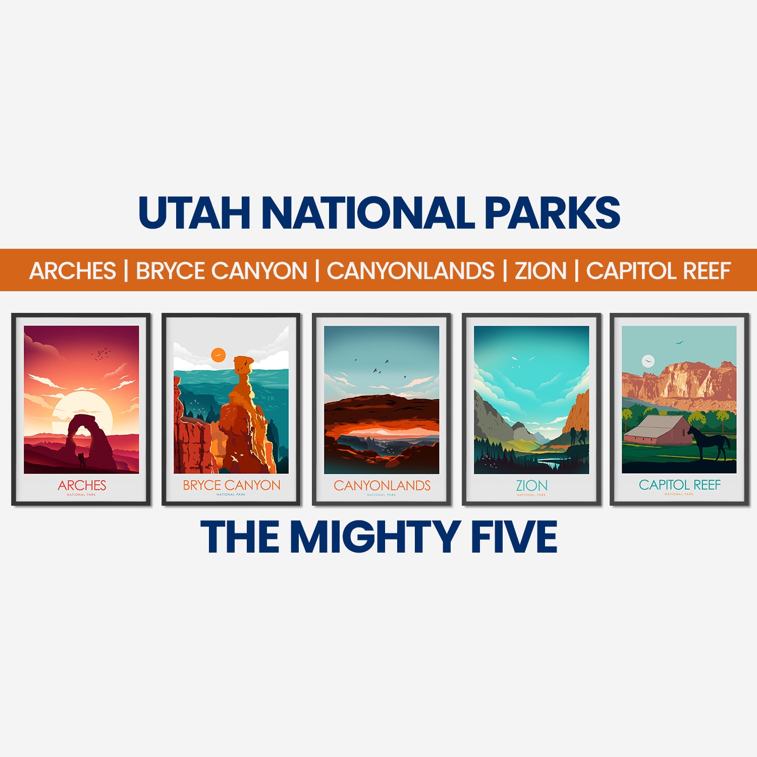 Capitol Reef National Park Poster | Etsy