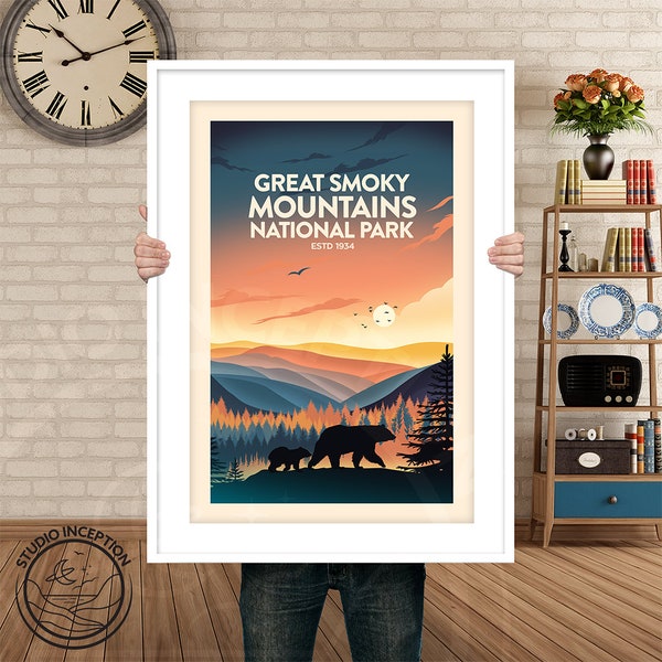 Smoky Mountains Poster - Etsy