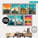 Seven Wonders of the World Travel Posters Travel Print Travel Gift ...