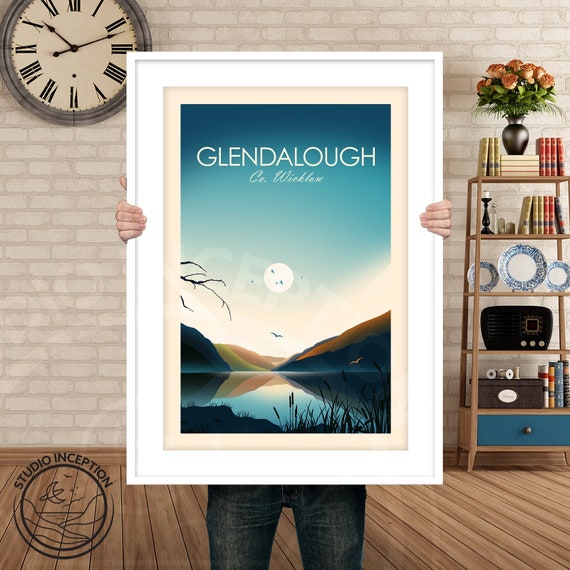 Glendalough County Wicklow Travel Poster Art Print Poster by - Etsy