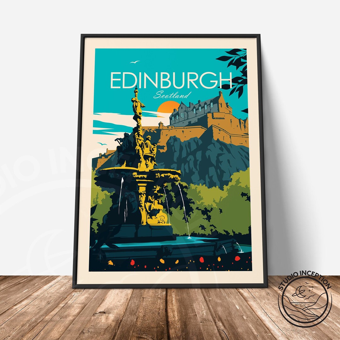 Edinburgh Scotland Print - Etsy