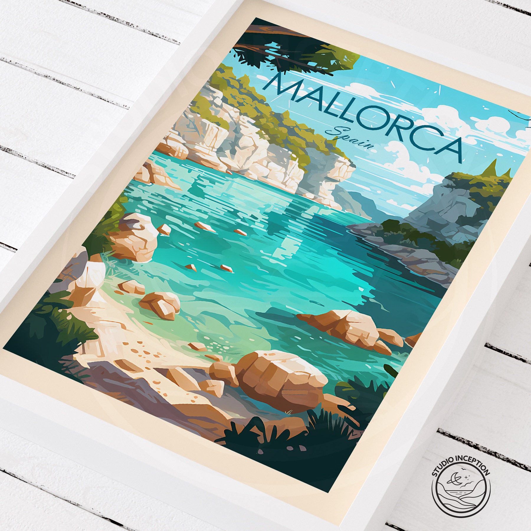 Mallorca Print, Majorca Travel Print, Mallorca Poster, Spain Wall Art ...