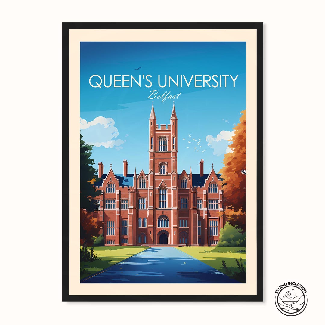 Queens University Graduation Gift Queens Print University Poster Gift ...