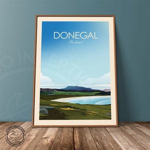 Donegal Art Print | Ireland Poster | Donegal Poster | Downings Print ...
