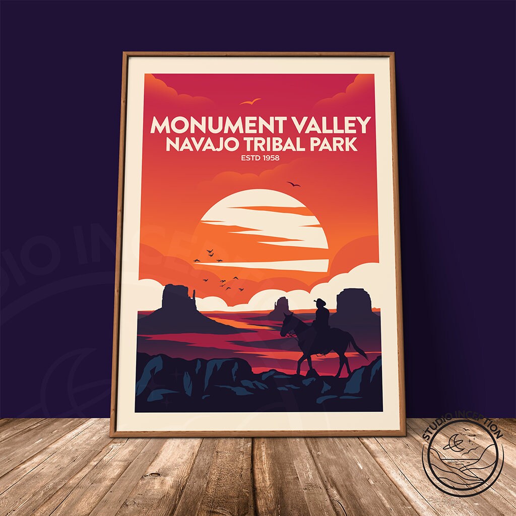 Monument Valley Navajo Tribal Park National Park Travel Poster by ...