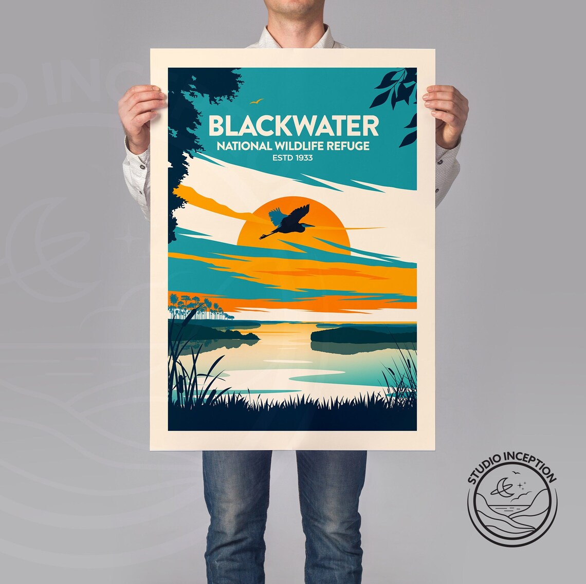 Blackwater National Wildlife Refuge Print, Maryland Wall Art, United ...