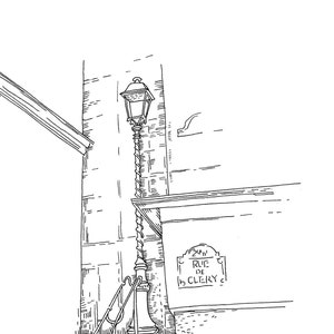 City Art One Line Drawing for Digital Download Architecture Drawing ...