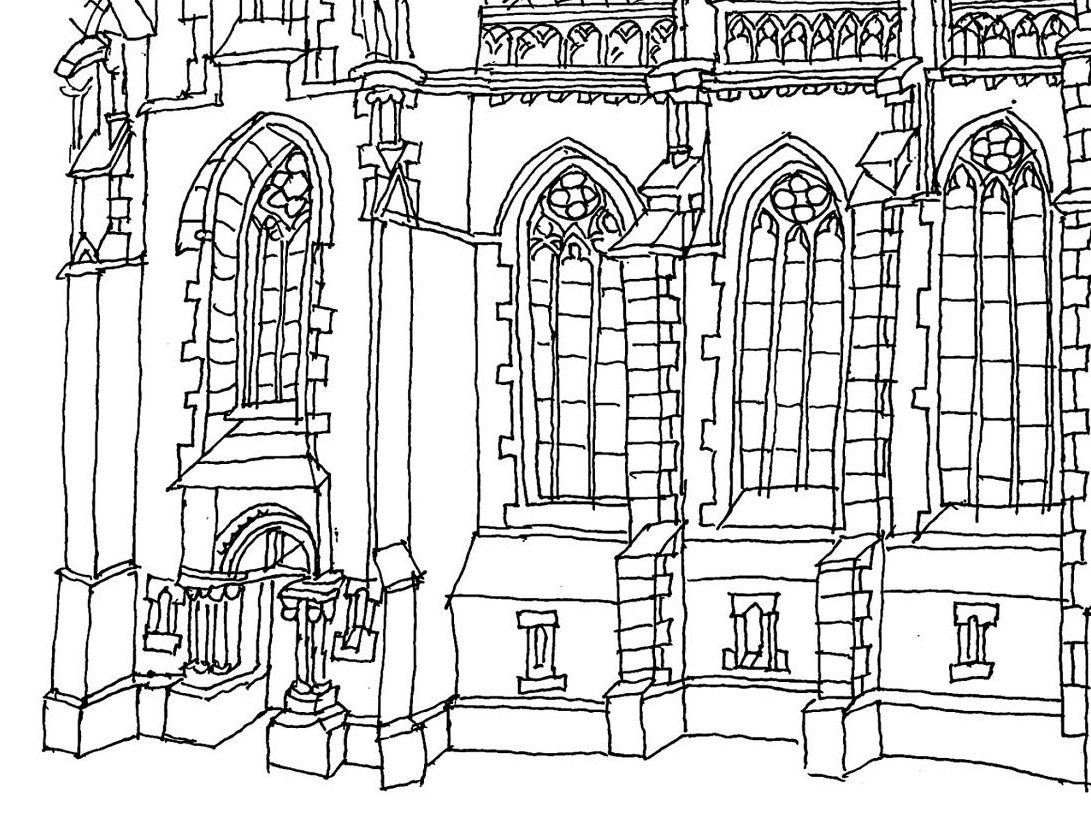 Catholic Art Print for Instant Download Architecture Print Gothic ...