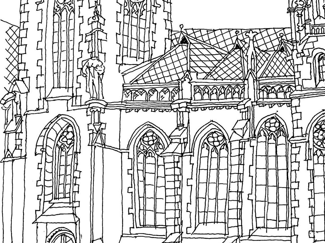 Catholic Art Print for Instant Download Architecture Print Gothic ...