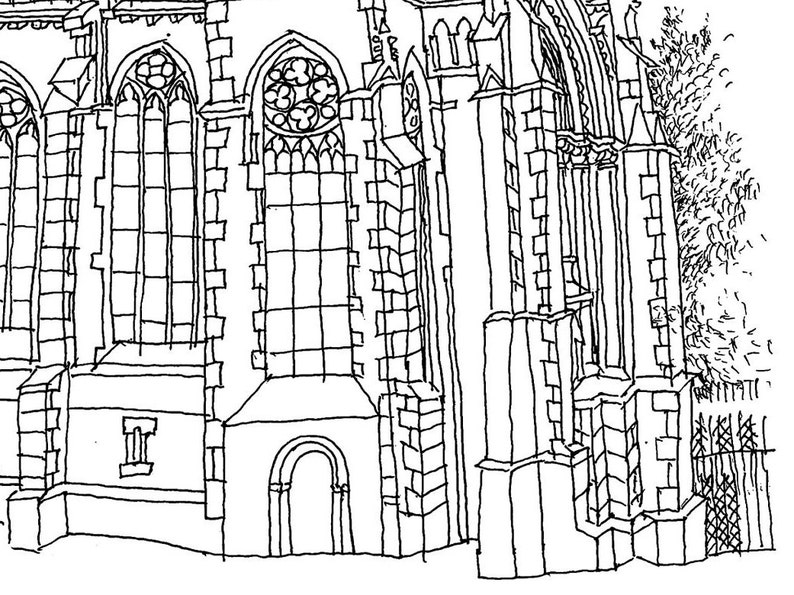 Catholic Art Print for Instant Download Architecture Print Gothic ...