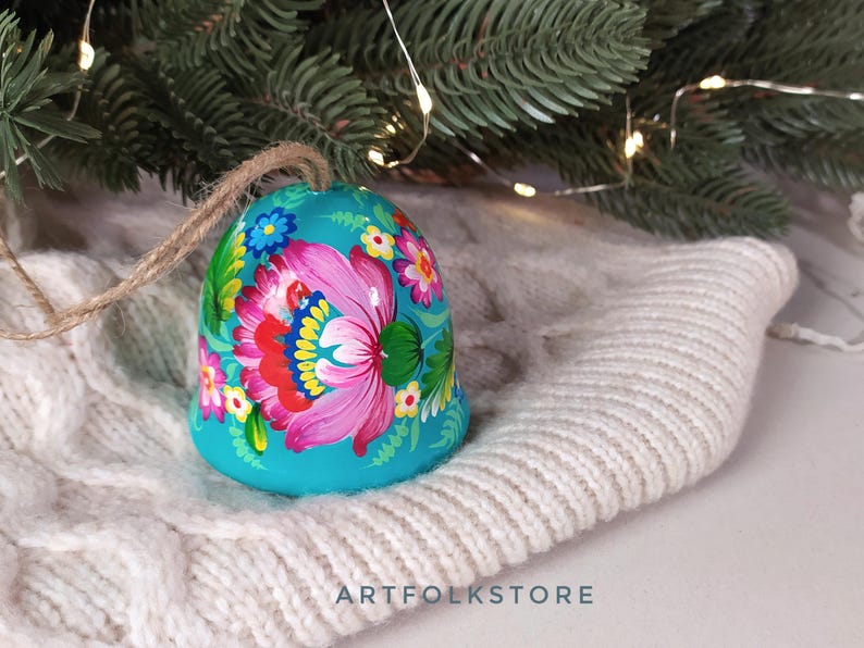 Ceramic Bell,christmas Tree Decor, Hanging Bell, Decorative Bell, Home ...