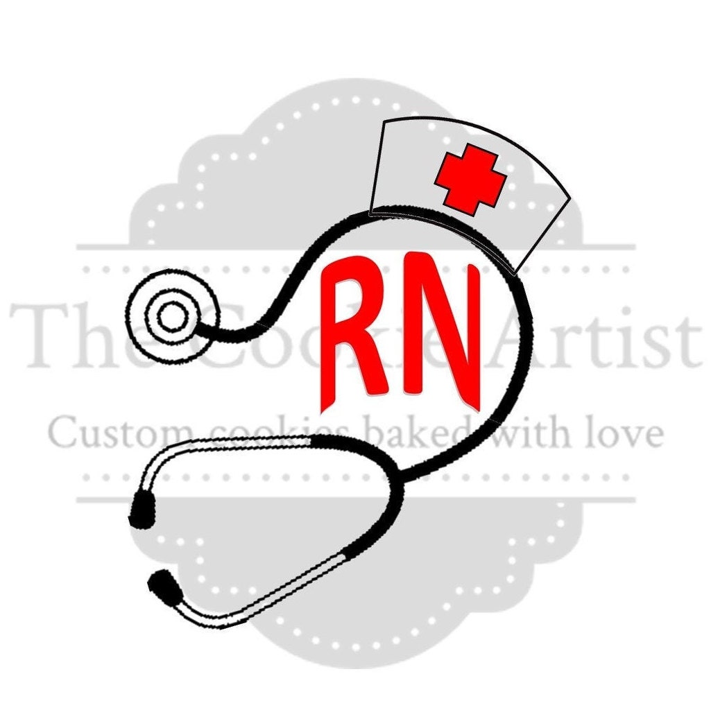 RN Stethoscope Stencil 1 or 2 Part Stencil Silk Screen - Etsy