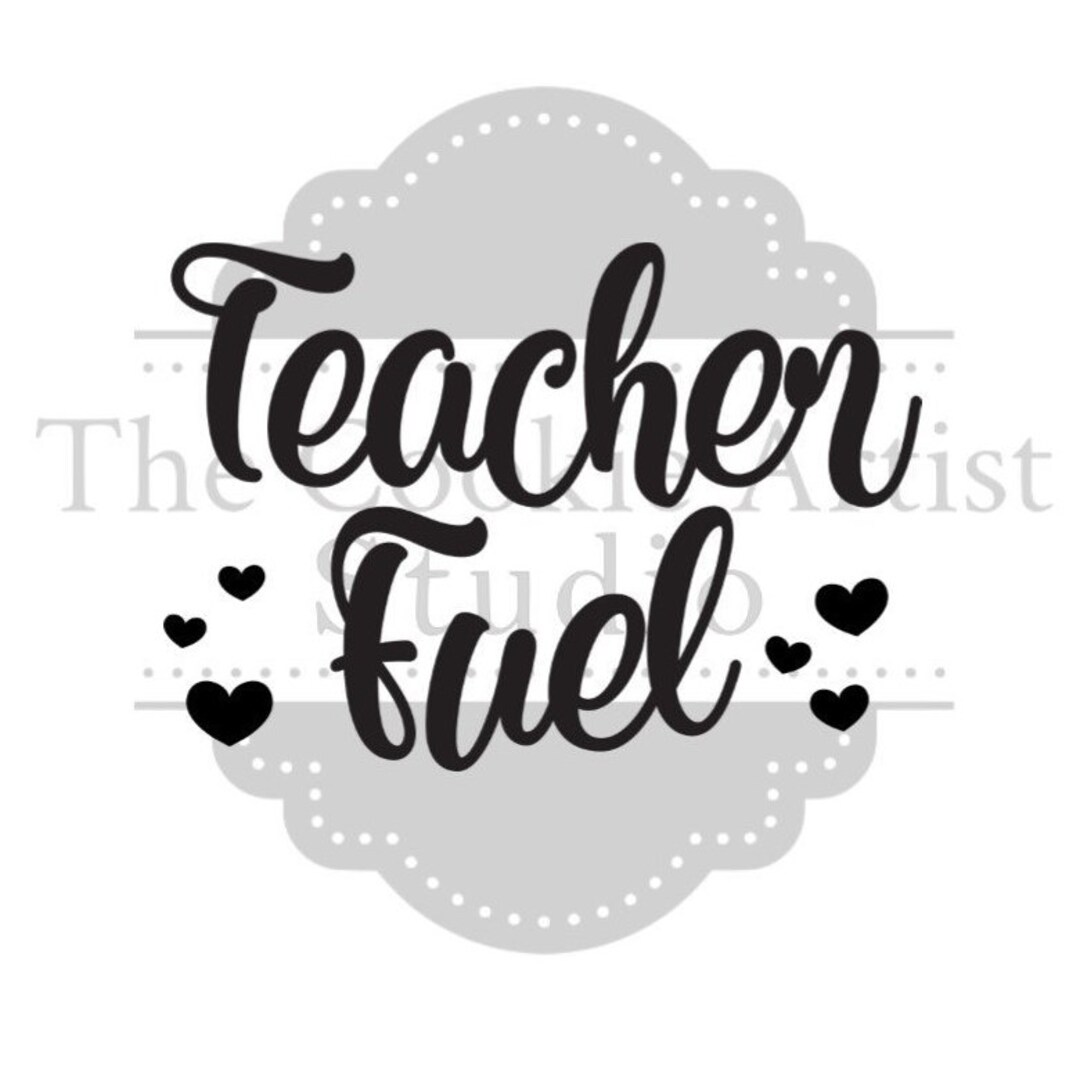 Teacher Fuel Silk Screen Stencil, Mesh Stencil, Custom Stencil, Custom ...