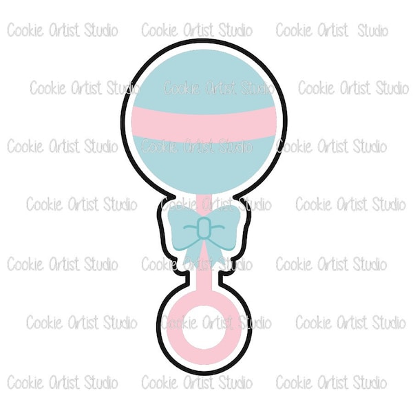 Baby Rattle Cookies - Etsy